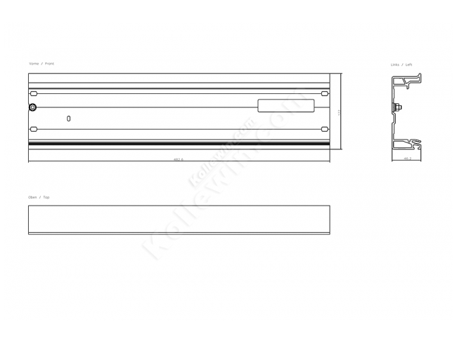 6ES7195-1GA00-0XA0 ET200M, RAIL 483MM